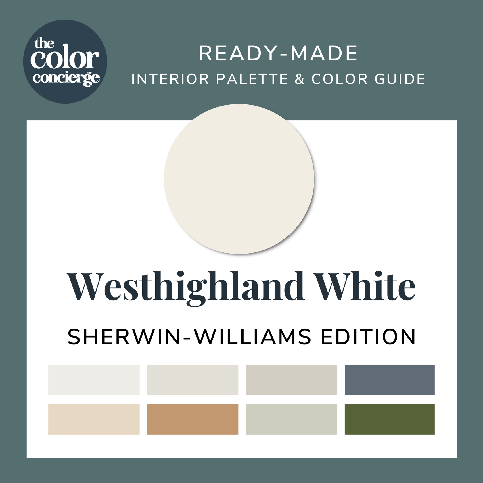 Sherwin-Williams Westhighland White Color Palette | Color Concierge ...