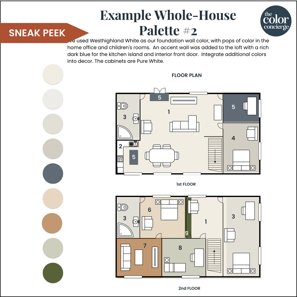 Sherwin-Williams Westhighland White Color Palette | Color Concierge ...