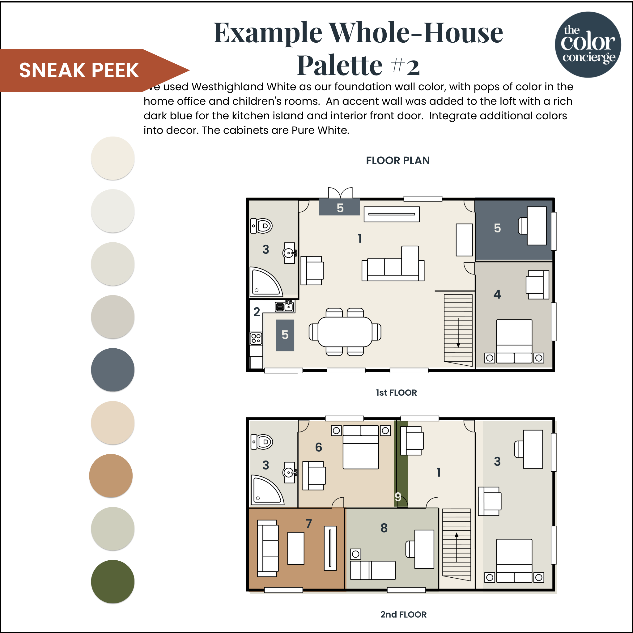 Sherwin-Williams Westhighland White Color Palette | Color Concierge ...