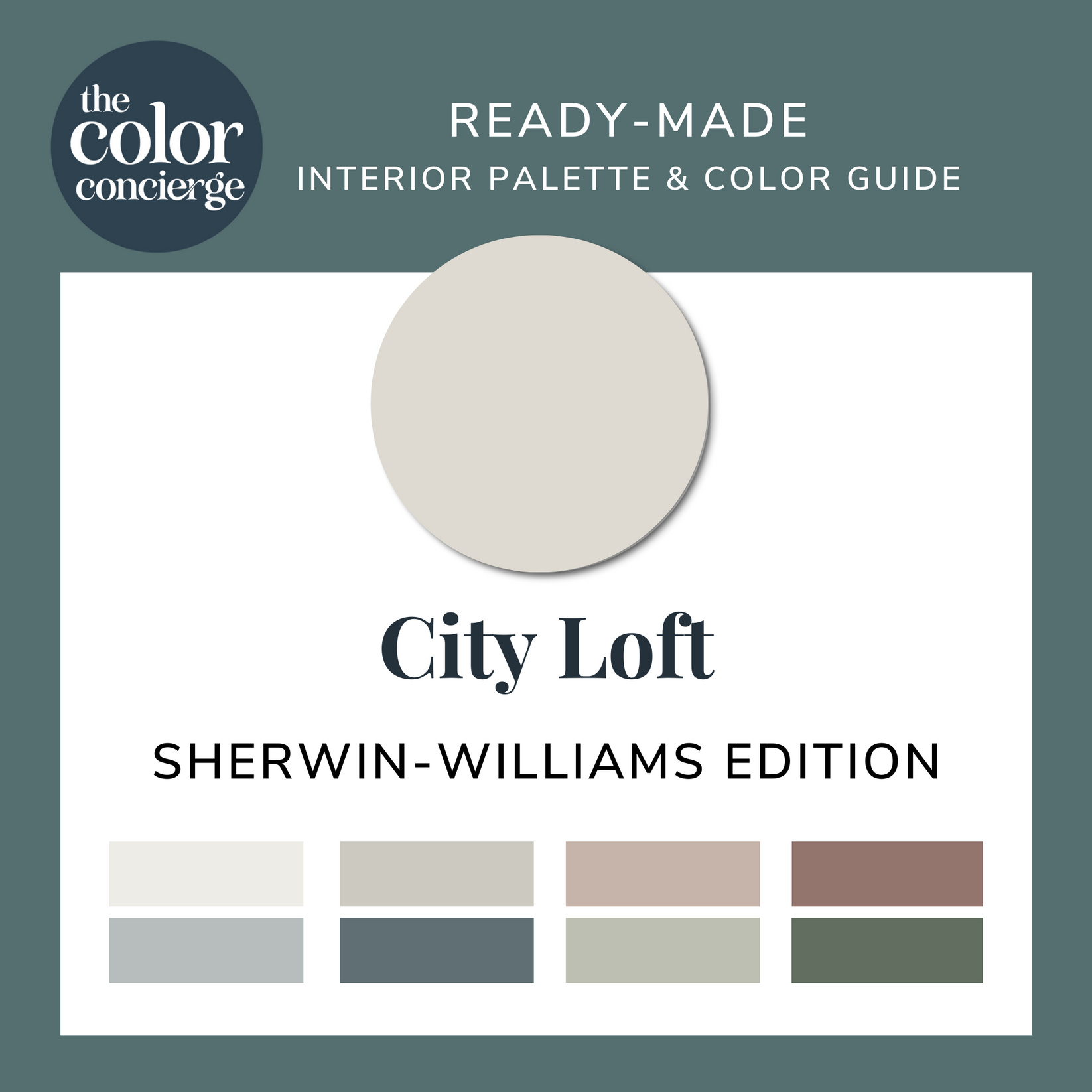 Sherwin-Williams City Loft Color Palette Guide | Color Concierge – The ...