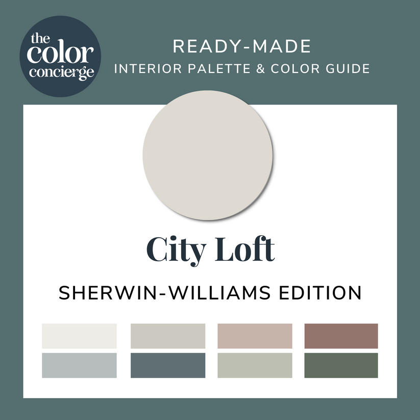 Sherwin-Williams City Loft Color Palette Guide | Color Concierge – The ...